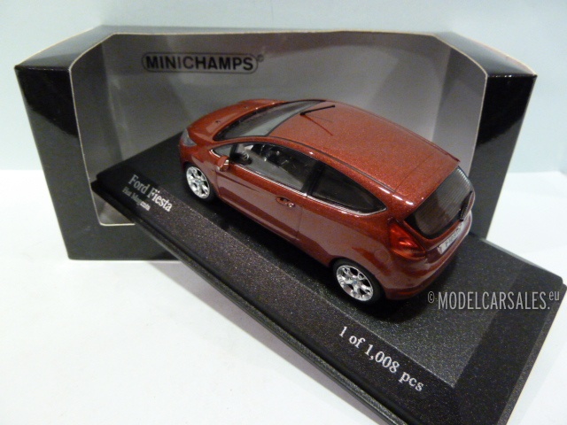 Ford Fiesta Mk7 3-deurs Purple Metallic 1:43 400088001 MINICHAMPS ...